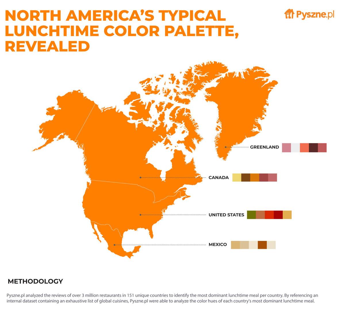 Uncover the color palette of each country’s typical lunchtime meal ...